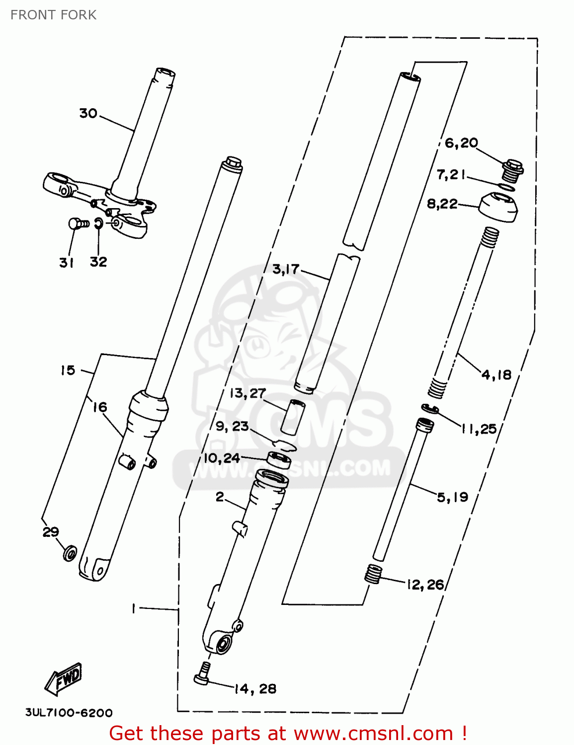 Yamaha RT100 1997 (V) USA parts lists and schematics