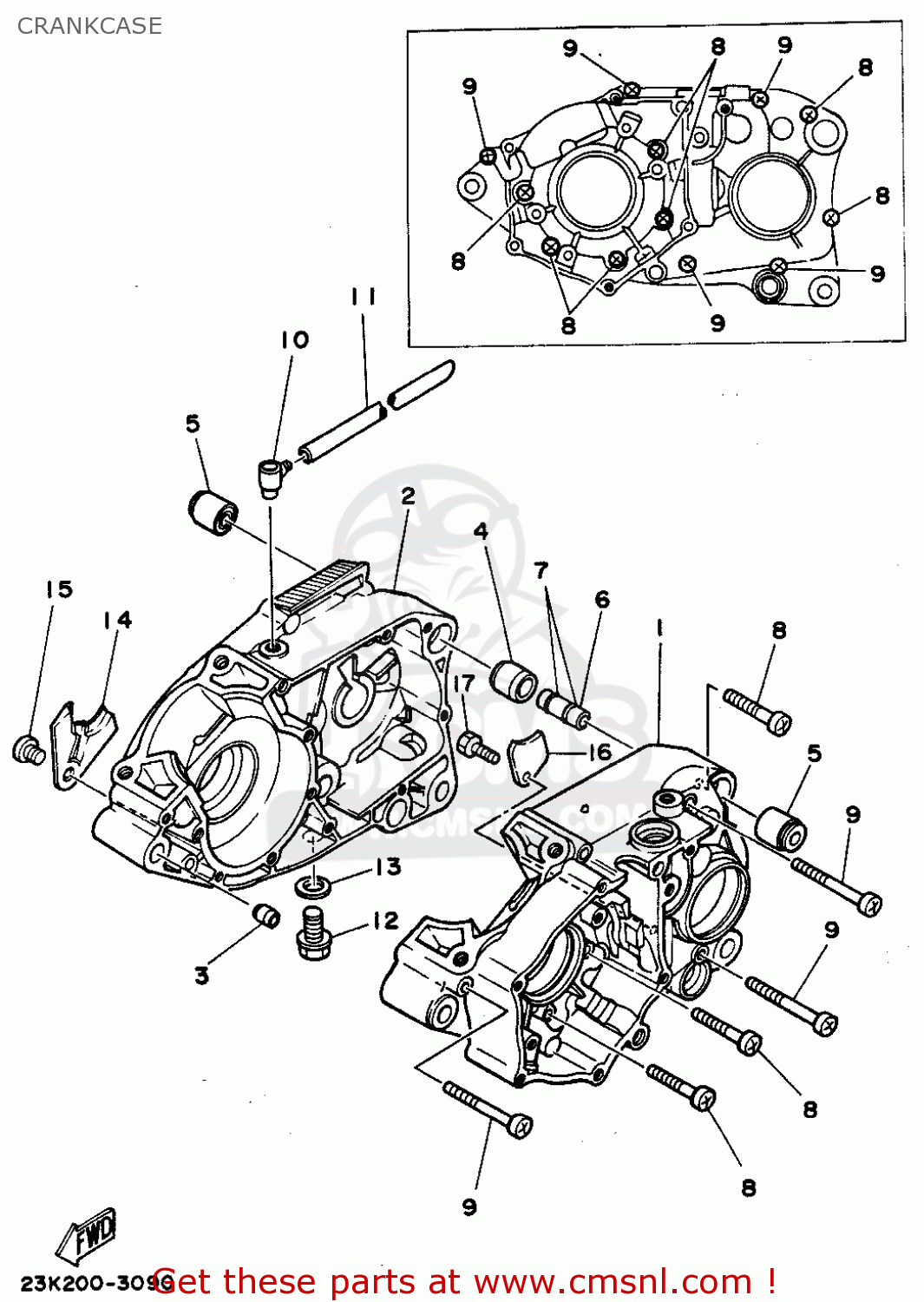 Yamaha RT180 1991 (M) USA parts lists and schematics