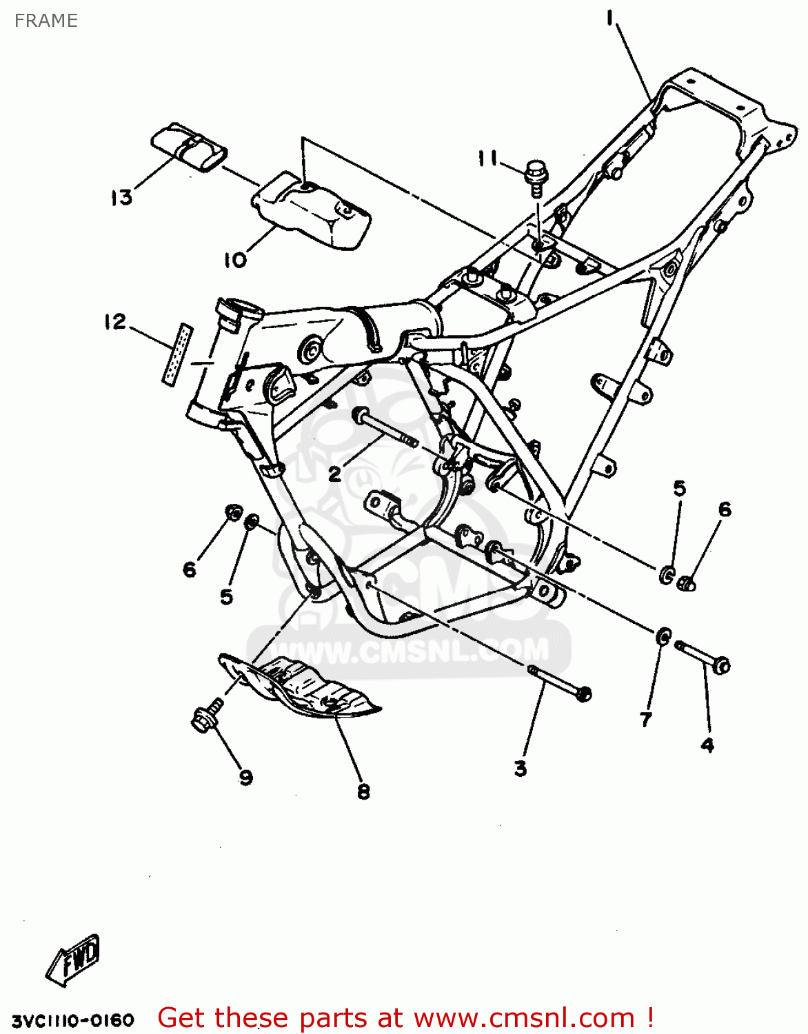 Yamaha RT180 1991 (M) USA parts lists and schematics