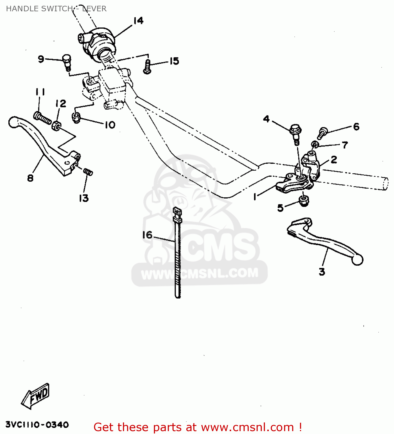 Yamaha RT180 1991 (M) USA parts lists and schematics