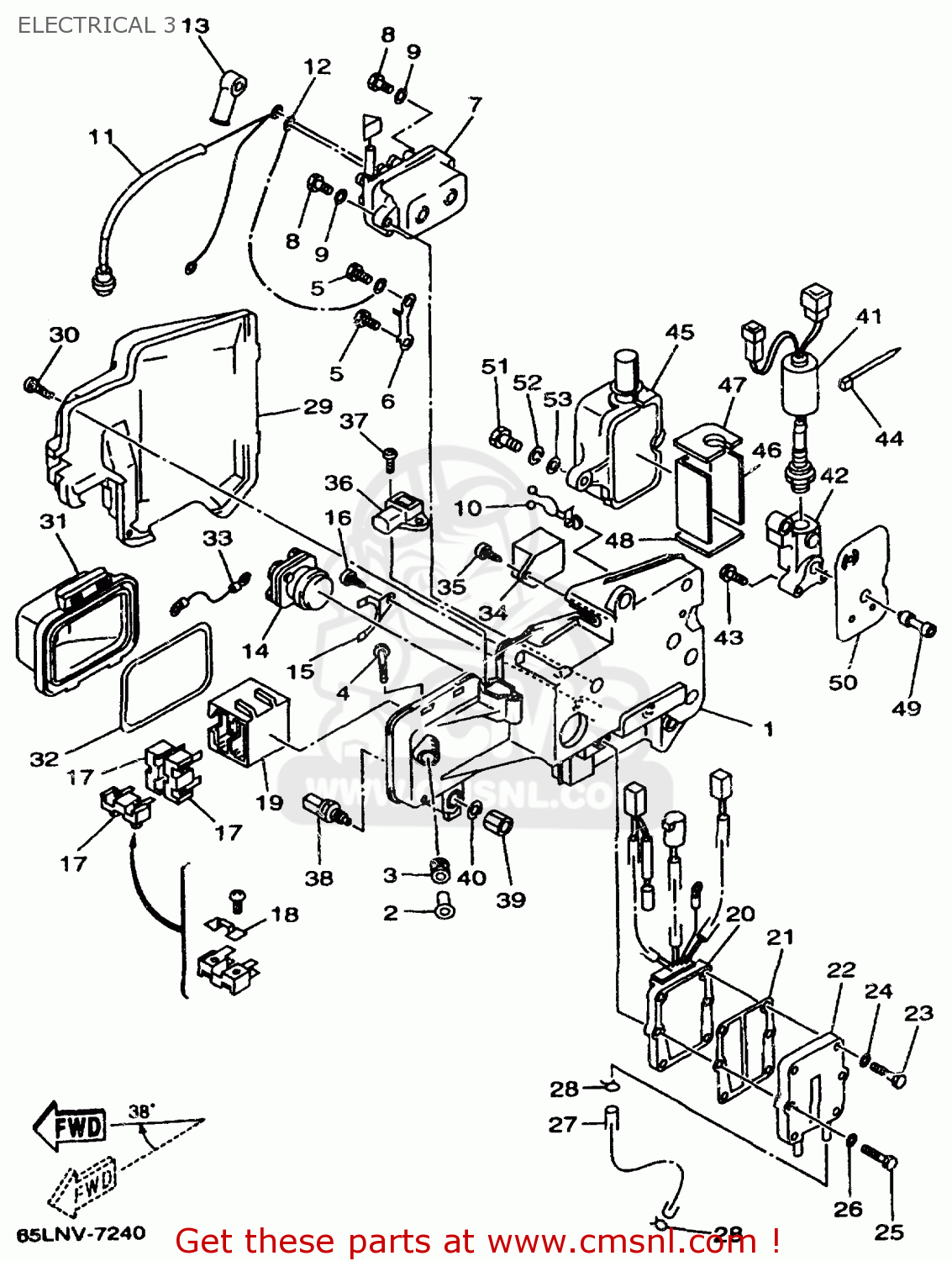 Yamaha S225/S250/L225/L250TRX 1999 ELECTRICAL 3 - buy original ...