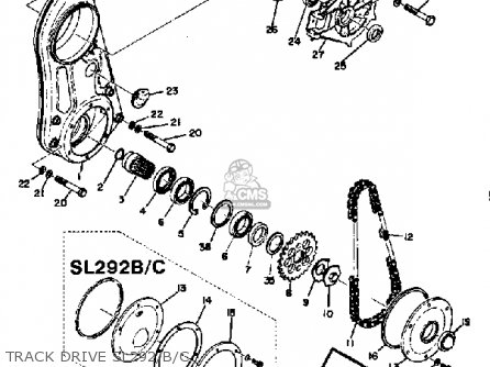 Yamaha SL292B 1971-1973 parts lists and schematics