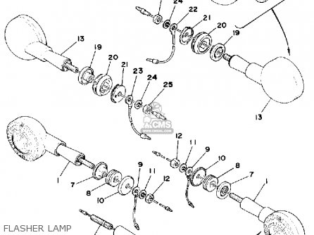 Yamaha SR500 1978 USA parts lists and schematics