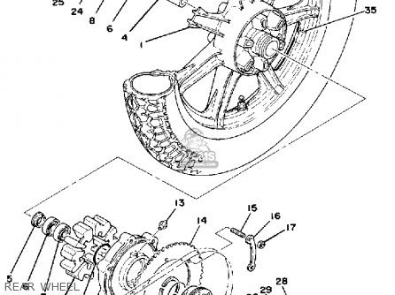 Yamaha SR500 1978 USA parts lists and schematics