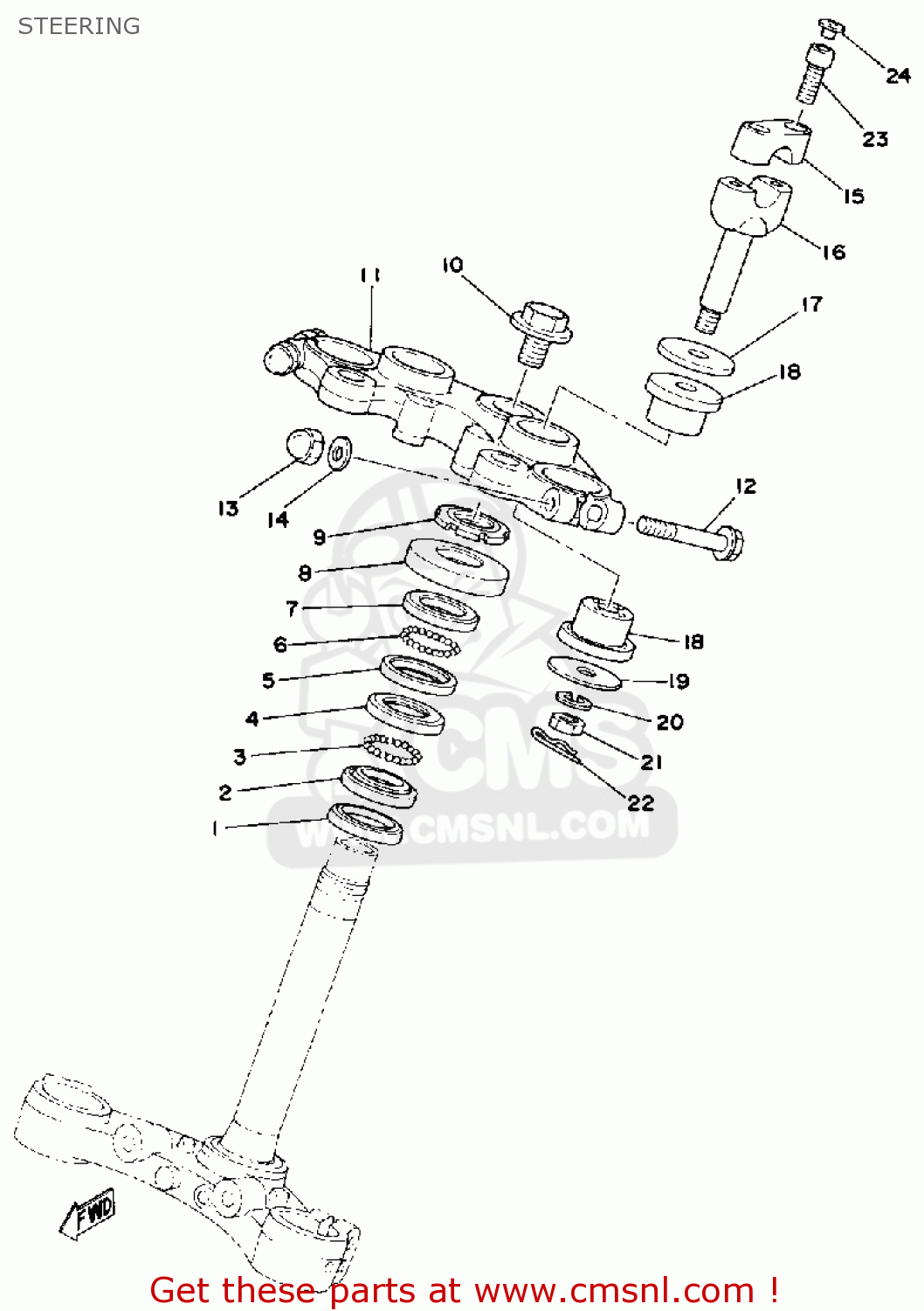 Yamaha Yamaha SR500 1978 USA parts lists and schematics
