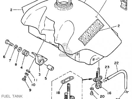 Yamaha Yamaha TT225 1987 (H) USA CANADA parts lists and schematics