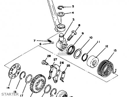 Yamaha TT500 OFFROAD 1976 USA parts lists and schematics