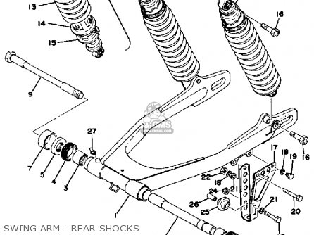 Yamaha TT500 OFFROAD 1976 USA parts lists and schematics