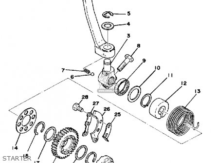 Yamaha TT500 OFFROAD 1977 USA parts lists and schematics