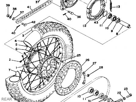 Yamaha TT500 OFFROAD 1978 USA CANADA parts lists and schematics