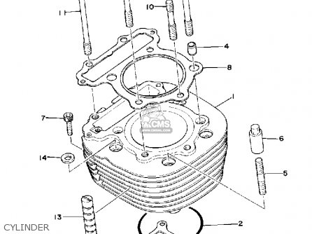 Yamaha TT500 OFFROAD 1979 USA CANADA parts lists and schematics