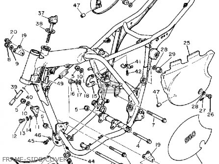 Yamaha TT500 OFFROAD 1981 (B) USA parts lists and schematics