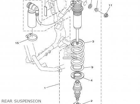 Yamaha TTR250 TTR250C 2003 (3) USA CALIFORNIA parts lists and schematics