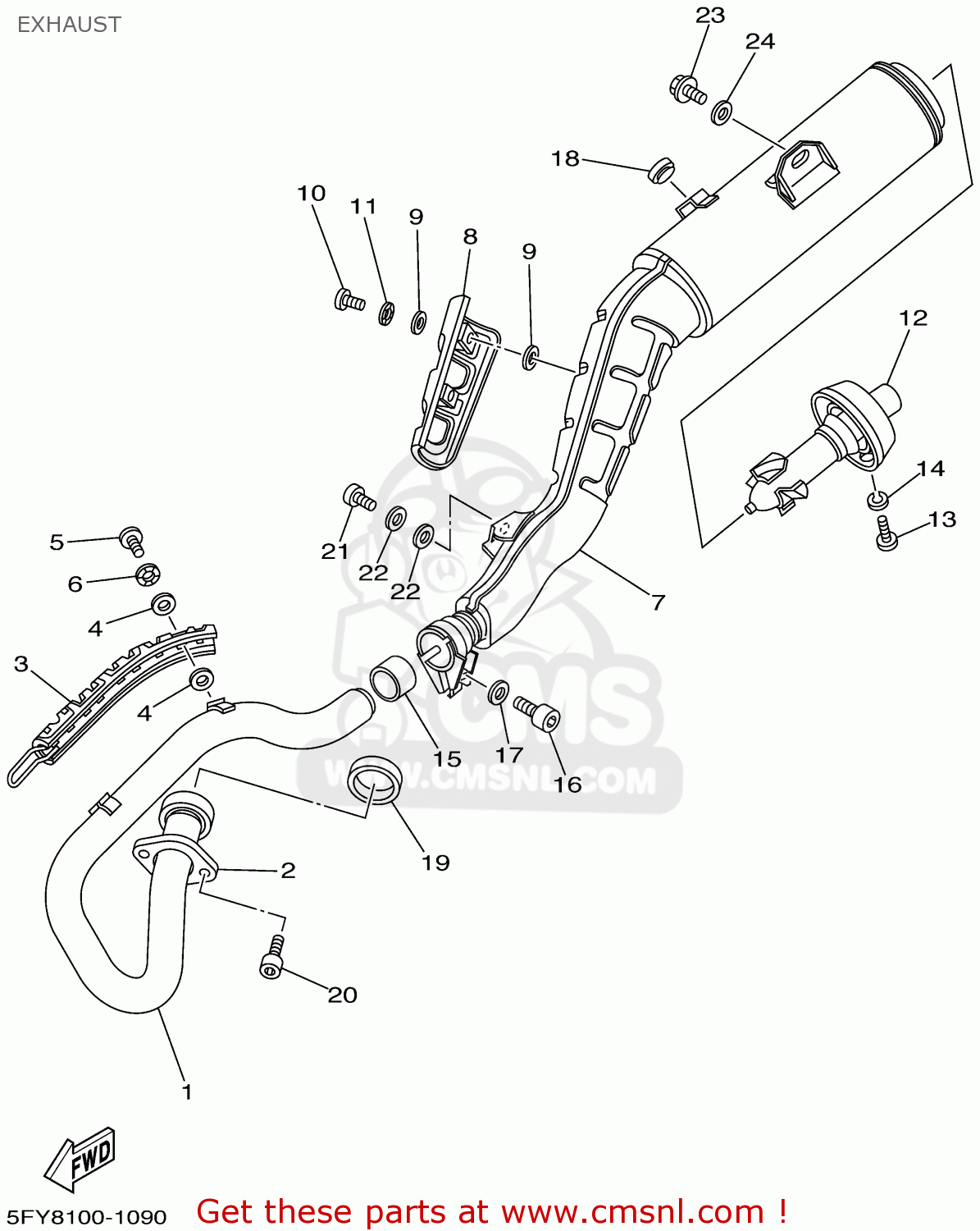 Yamaha TW200 TW200C TRAILWAY 2001 (1) USA CALIFORNIA EXHAUST - buy ...