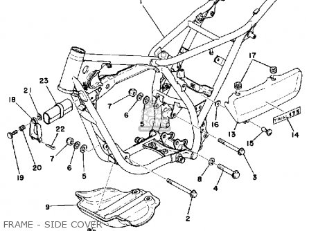 Yamaha TY175 1975 USA parts lists and schematics
