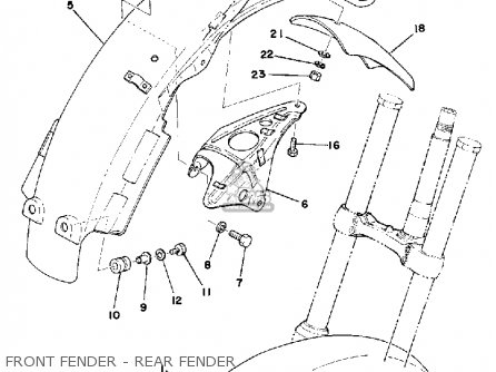 Yamaha Yamaha TY175 1975 USA parts lists and schematics