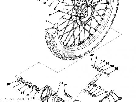 Yamaha Yamaha TY175 1975 USA parts lists and schematics
