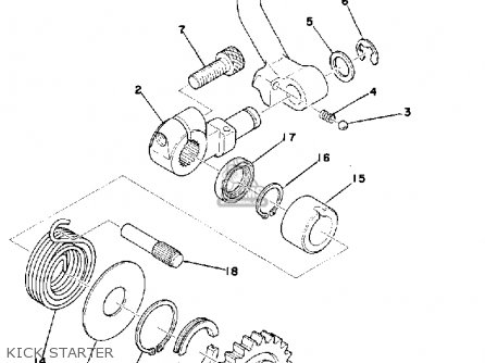 Yamaha Yamaha TY175 1975 USA parts lists and schematics