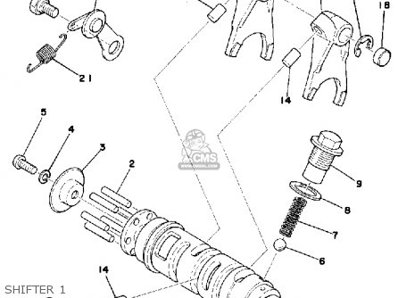 Yamaha TY175 1975 USA parts lists and schematics