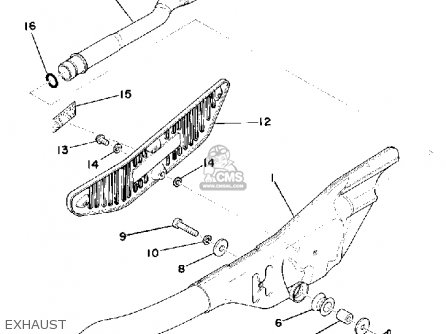 Yamaha TY175 1976 USA parts lists and schematics