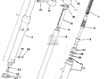 Yamaha Yamaha TY175 1976 USA parts lists and schematics