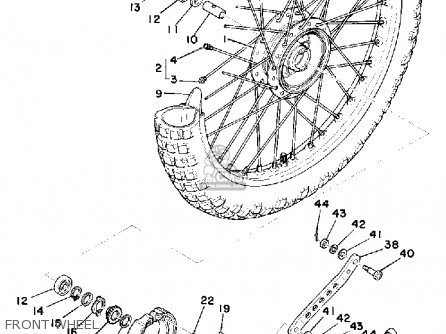 Yamaha Yamaha TY175 1976 USA parts lists and schematics