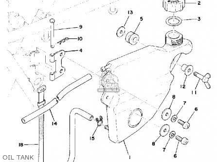 Yamaha TY175 1976 USA parts lists and schematics