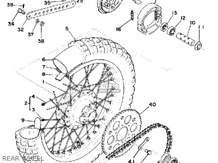 Yamaha TY175 1976 USA parts lists and schematics