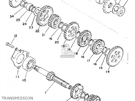 Yamaha TY175 1976 USA parts lists and schematics