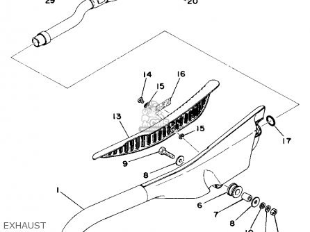 Yamaha TY250 1976 USA parts lists and schematics