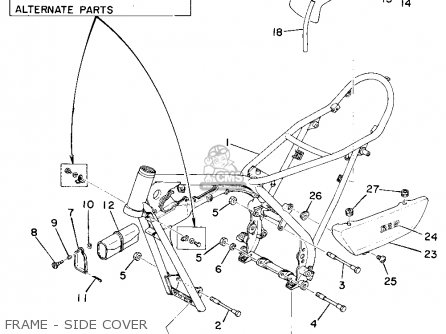 Yamaha TY250 1976 USA parts lists and schematics