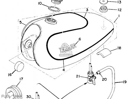 Yamaha TY250 1976 USA parts lists and schematics