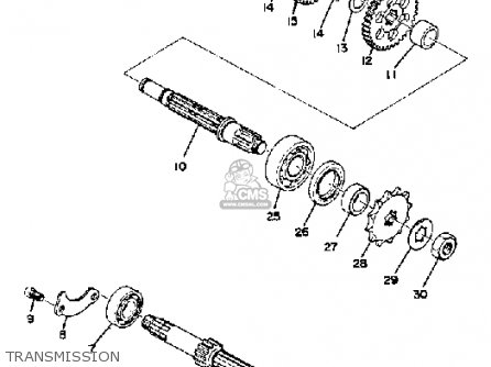 Yamaha Yamaha TY80 1974 USA parts lists and schematics