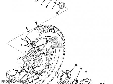 Yamaha Yamaha TY80 1975 USA parts lists and schematics