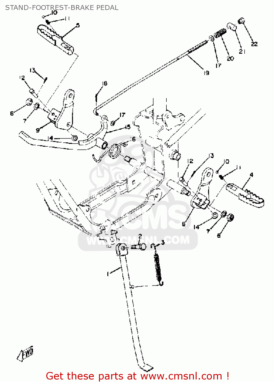 Yamaha TY80 1975 USA parts lists and schematics