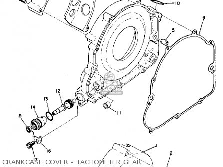 Yamaha TZ750 1974 USA parts lists and schematics
