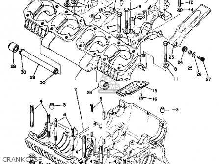 Yamaha TZ750 1974 USA parts lists and schematics