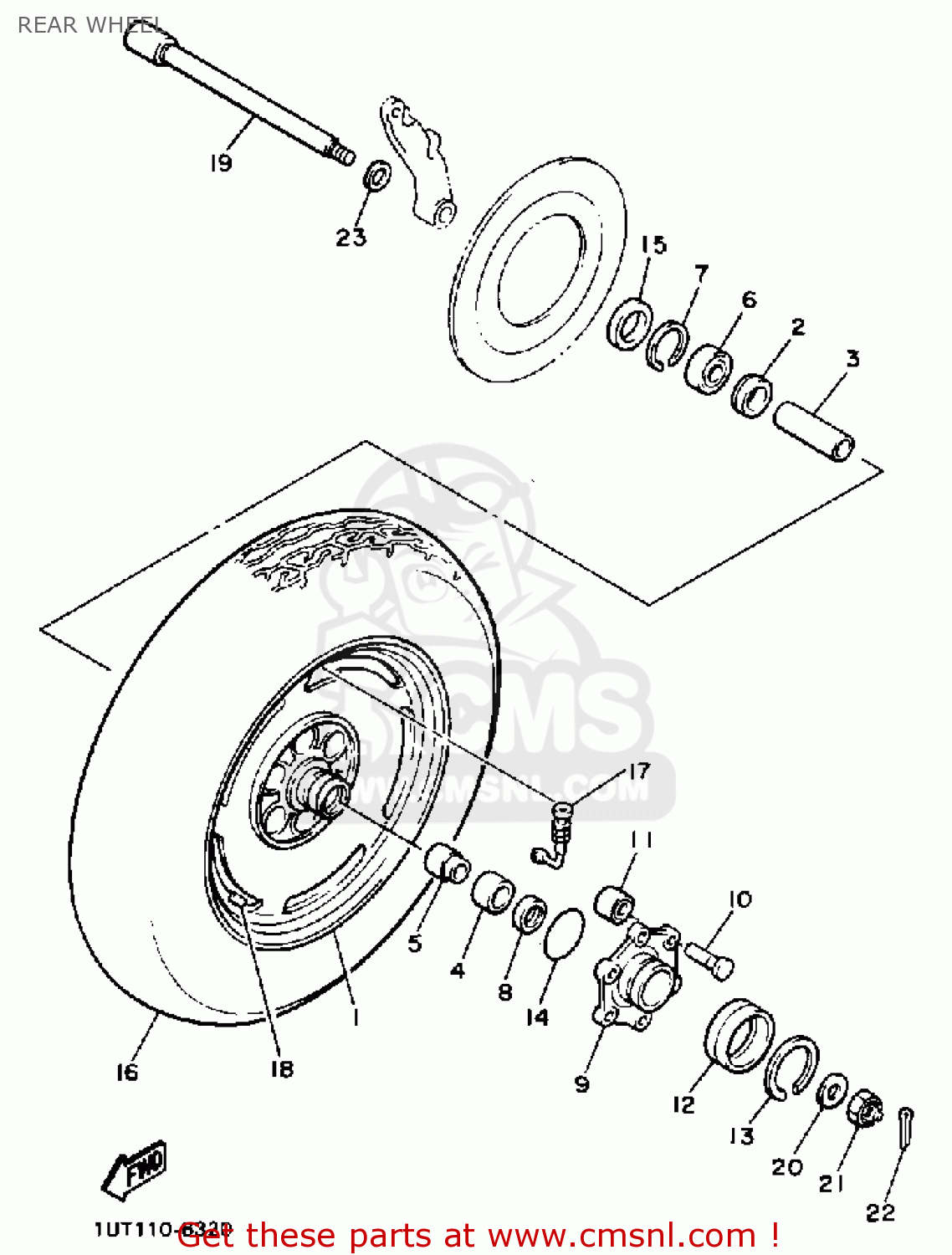 Yamaha VMX1200 1988 V-MAX1200 USA パーツリストと回路図