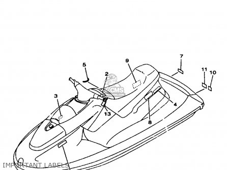 Yamaha WB760V WAVE BLASTER 1997 parts lists and schematics