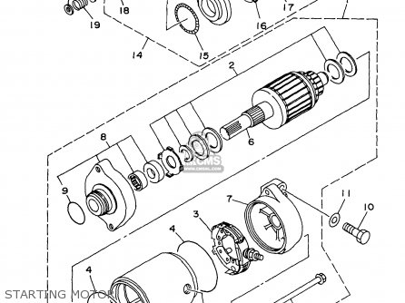 Yamaha Yamaha WVT1100V 1997 parts lists and schematics