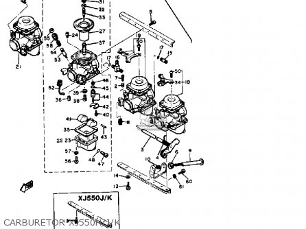 Yamaha Yamaha XJ550 SECA 1982 (C) USA parts lists and schematics