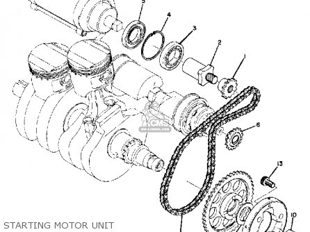 Yamaha XS500 1975 USA parts lists and schematics