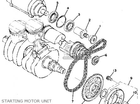 Yamaha XS500 1976 USA parts lists and schematics