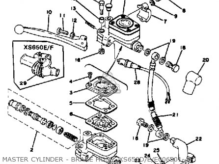 Yamaha XS650 1977 USA parts lists and schematics