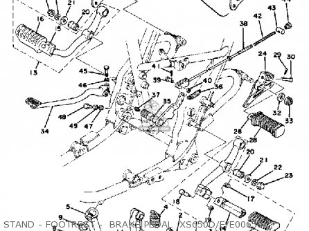 Yamaha XS650 1979 USA parts lists and schematics