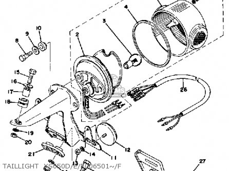 Yamaha XS650 1979 USA parts lists and schematics