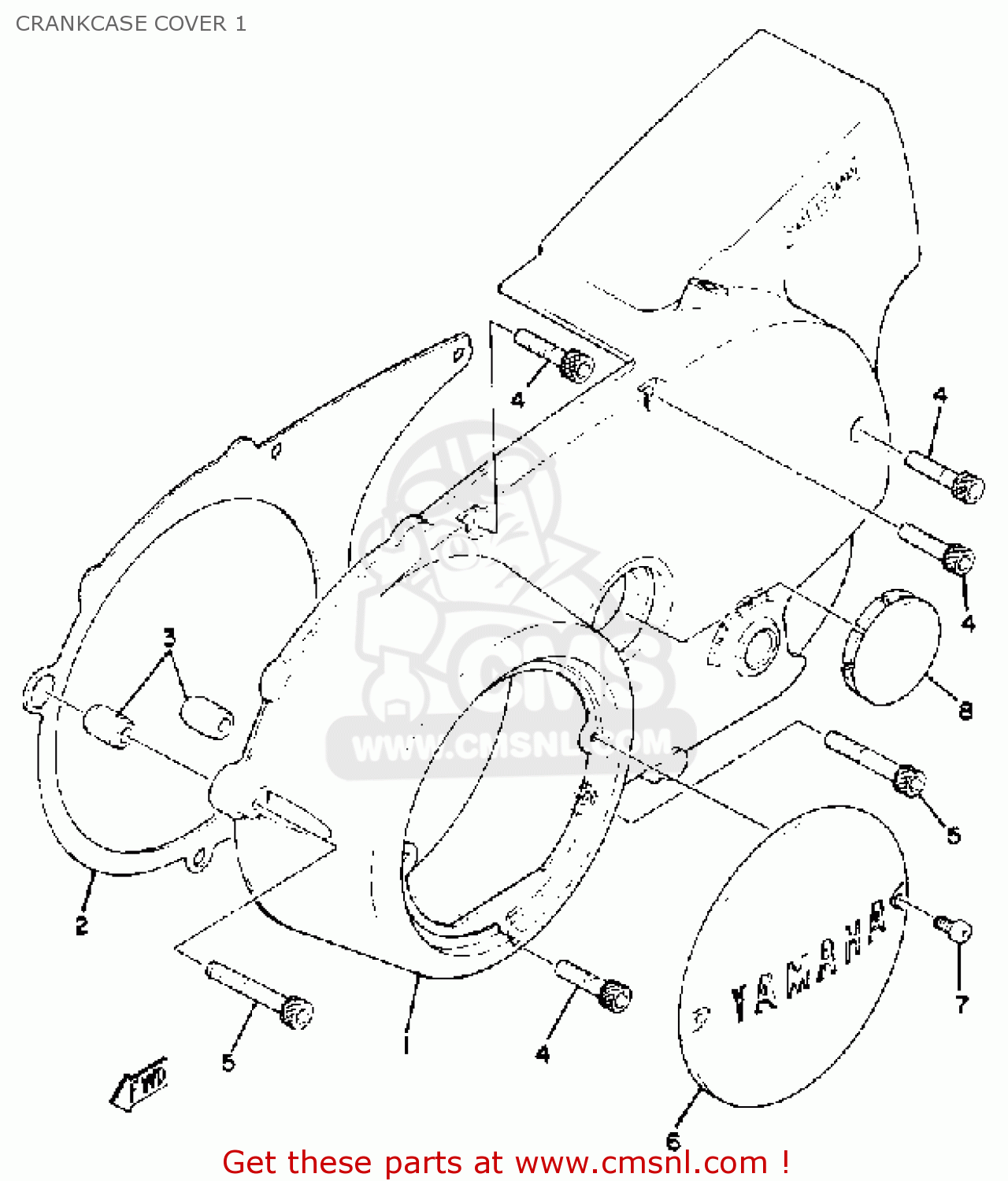 Yamaha XS650 1980 (A) USA parts lists and schematics