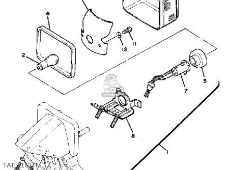 Yamaha XT200 DUAL PURPOSE 1982 (C) USA parts lists and schematics