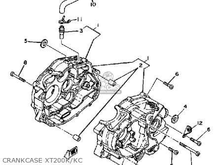 Yamaha XT200 DUAL PURPOSE 1983 (D) USA parts lists and schematics