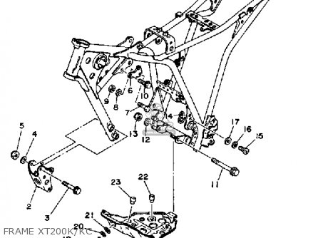 Yamaha XT200 DUAL PURPOSE 1983 (D) USA parts lists and schematics